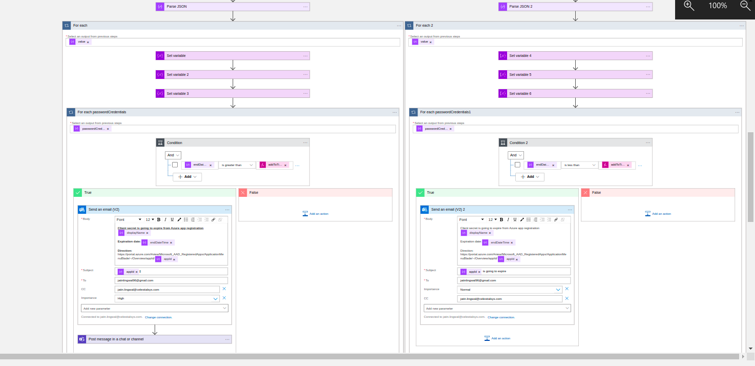 Not Able To Save Logic App Workflow For App Registration Expiration Microsoft Qanda