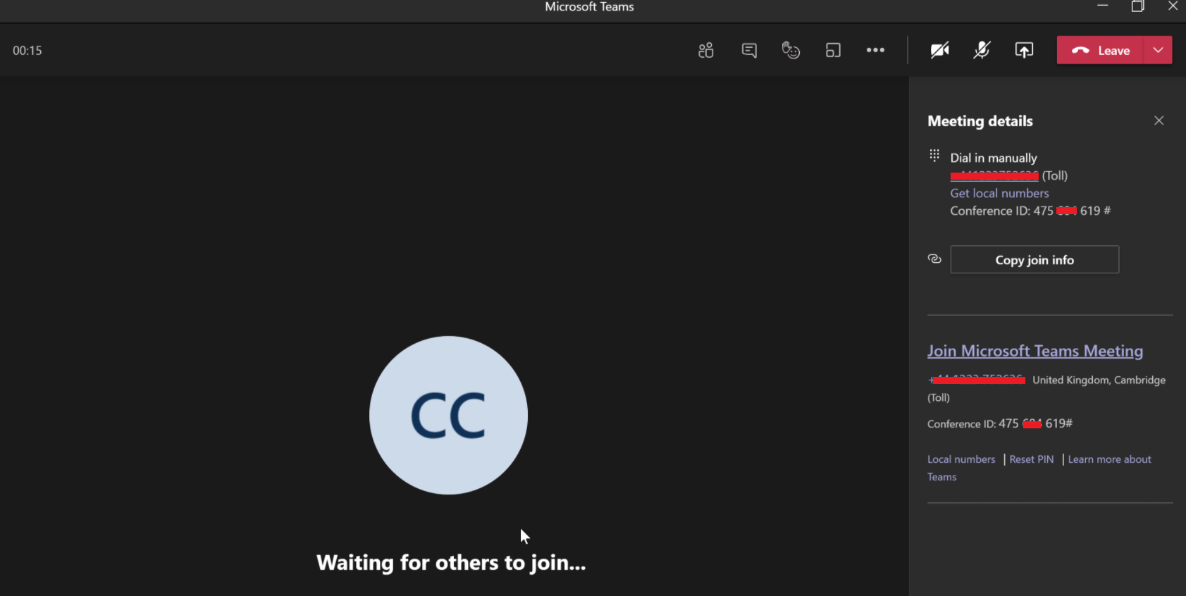 Teams conference id has changed - Microsoft Q&A