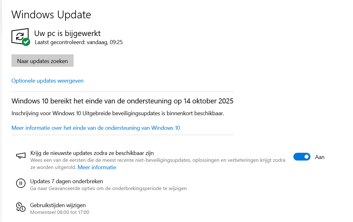 Aanmeldlink voor ESU niet zichtbaar - Microsoft Q&A