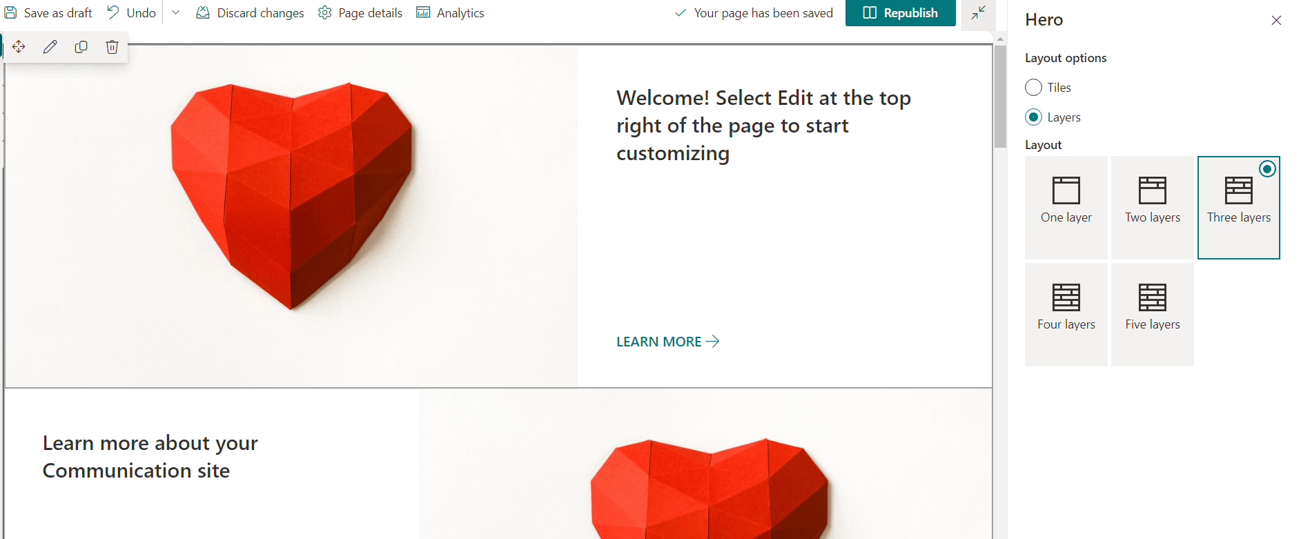 SharePoint Hero Web part shading - Microsoft Q&A
