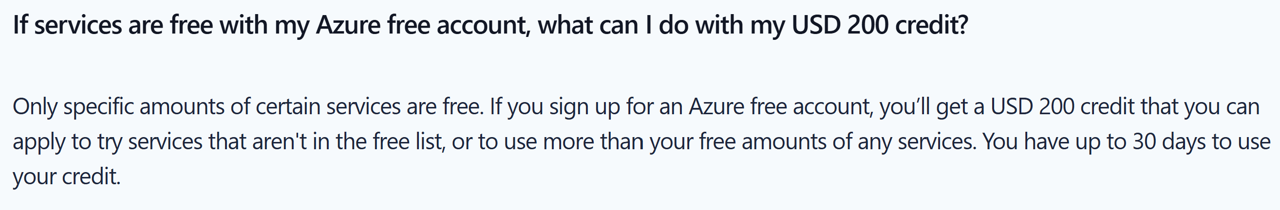 Free trail account - Microsoft Q&A