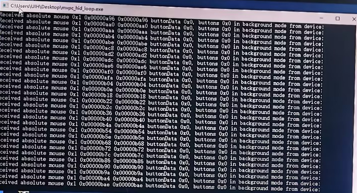 What criteria does Windows use to set the usFlags in the RAWMOUSE message after parsing the HID ...