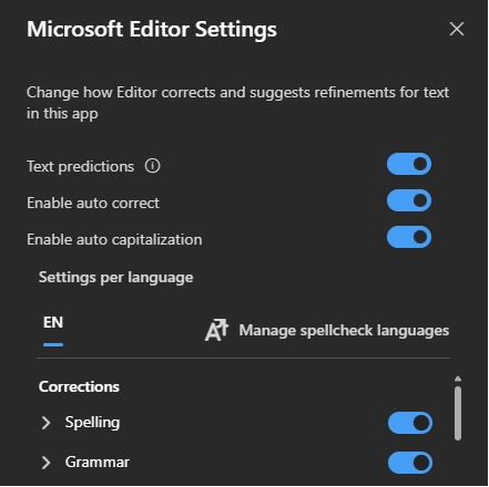 Disable spellcheck in Outlook,com - Microsoft Q&A
