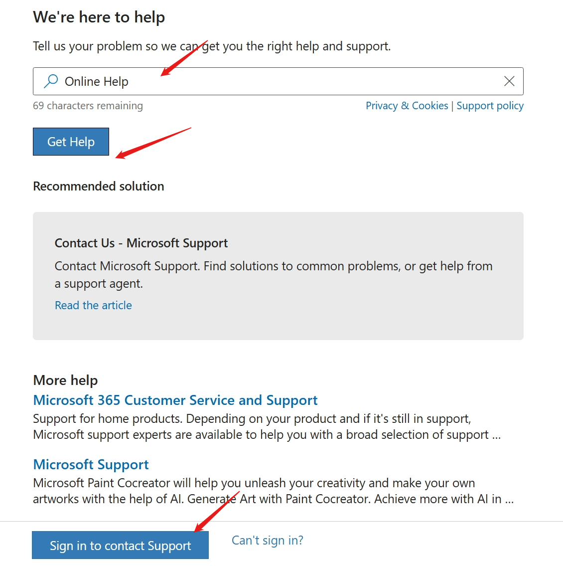 How can I get help if online services are unavailable? - Microsoft Q&A