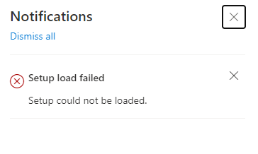 Import setup failed in Chat Playground. - "Setup load failed ...