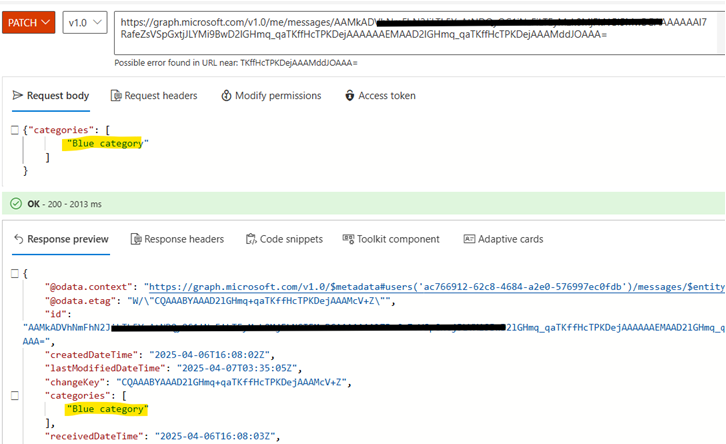 Is it possible to get a conversation id from email, and after that get a conversation, and add ...
