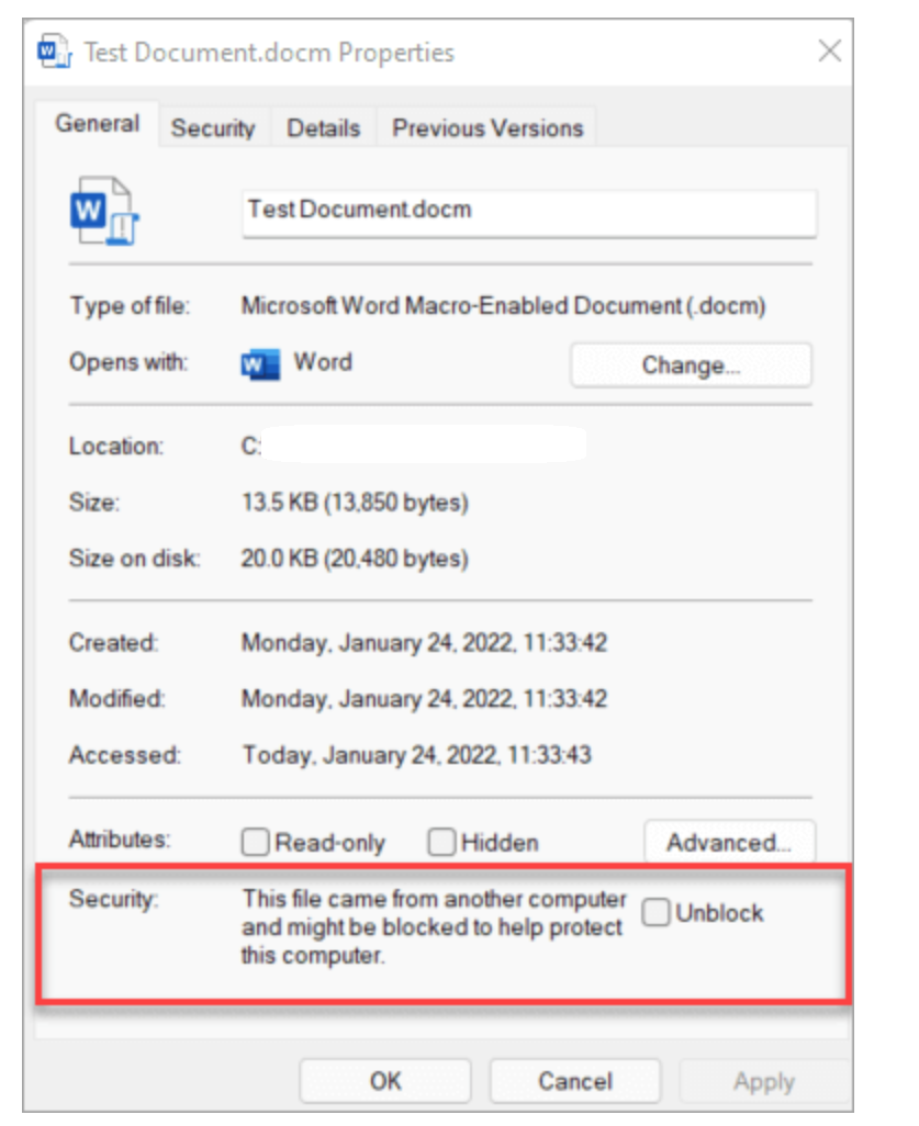 How do I unblock macros within a single Excel Spreadsheet - Microsoft Q&A