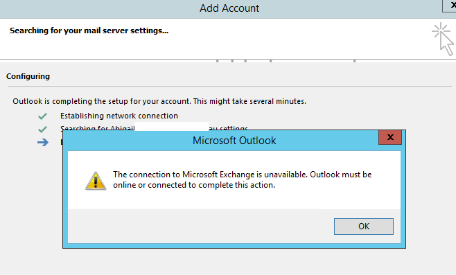 Outlook can't add new profile - Microsoft Q&A