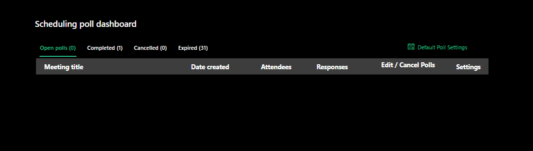 Outlook diary poll - I'm the organiser of a diary poll but now can't ...