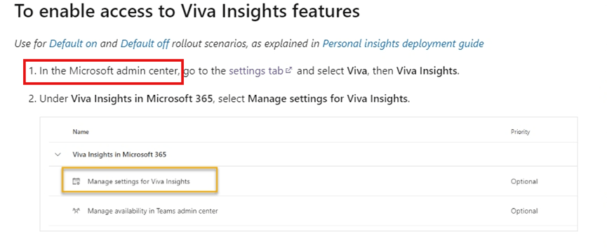 Viva insights - Microsoft Q&A