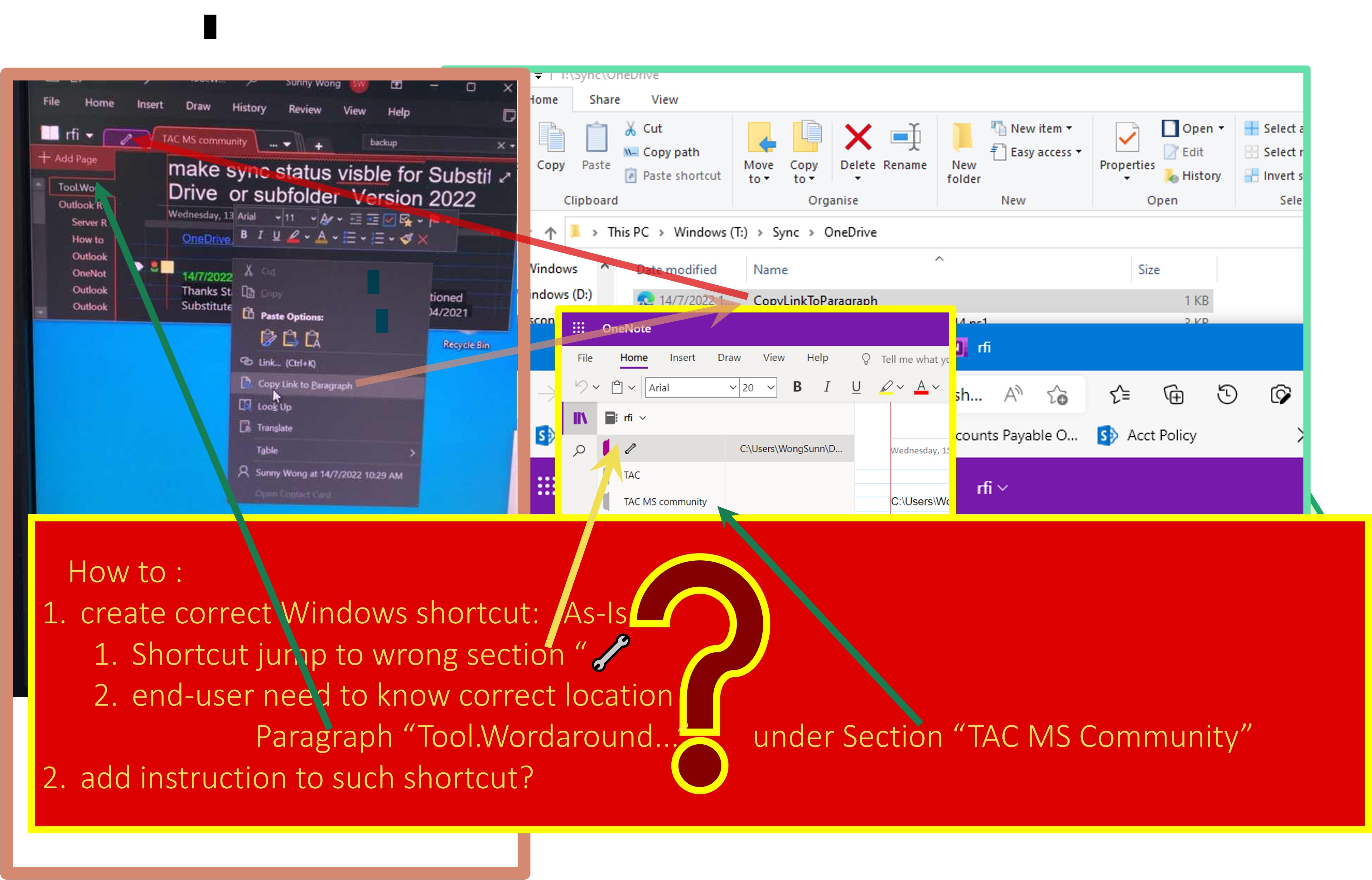How to create Windows 10 shortcut to OneNote Page? - Microsoft Q&A
