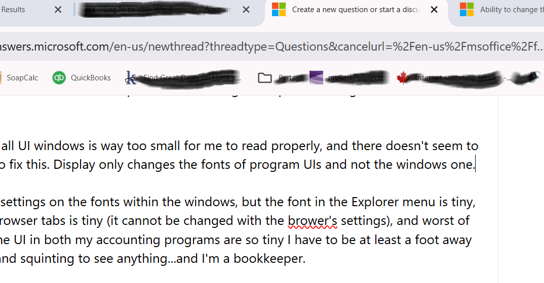 How do you change the UI font settings on all windows so they're larger ...