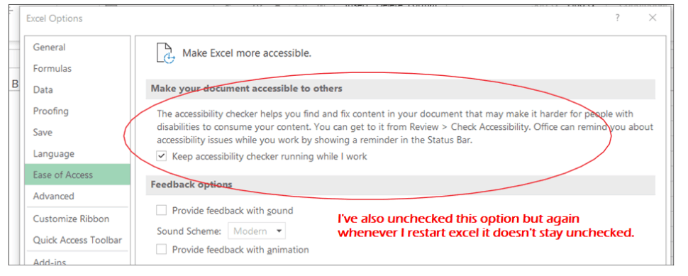 Excel Customize Status Bar Accessibility Checker - Microsoft Q&A