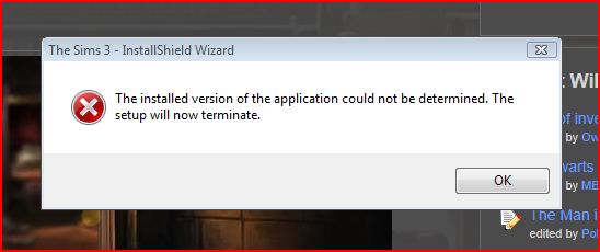 The Installed version of the application could not be determined. The ...