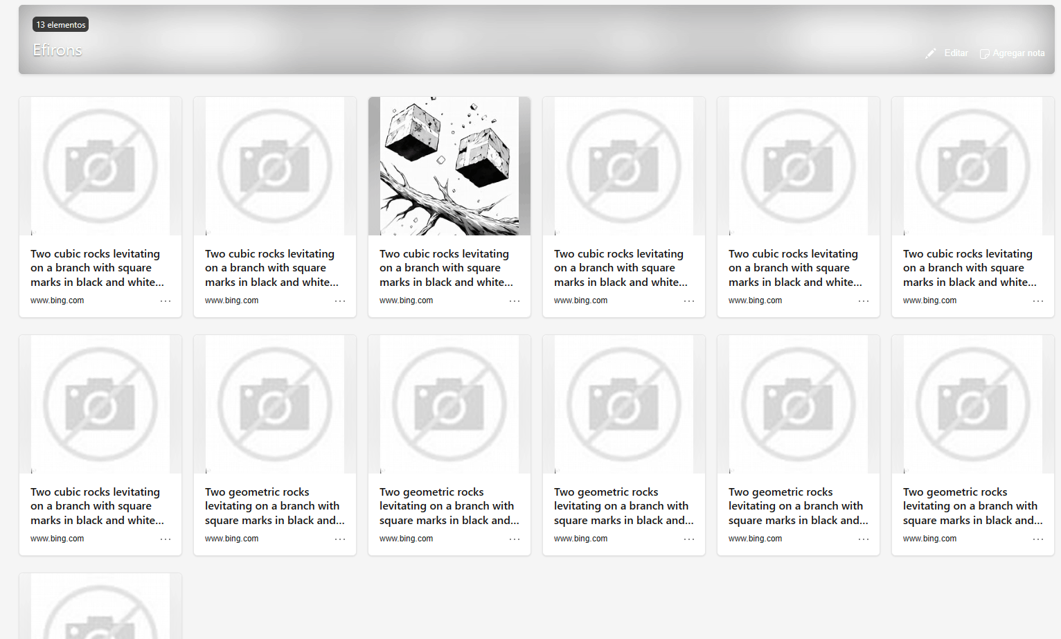 i have a problem with my collection of bing chat images. suddenly they ...