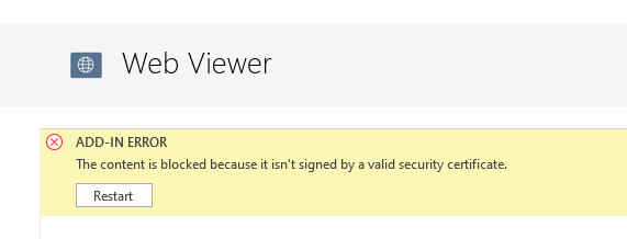 PowerPoint: Microsoft Web Viewer Add-in Blocked - Microsoft Q&A