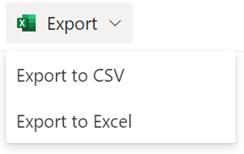 Export to excel in Sharepoint O365 - Microsoft Q&A