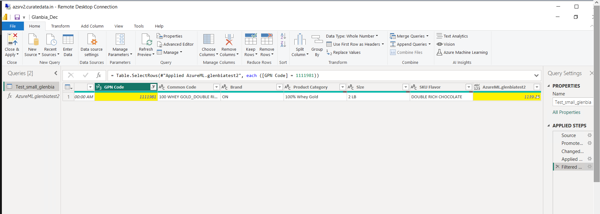 Inconsistent Results In Azure Automl Model Deployment To Power Bi Microsoft Qanda