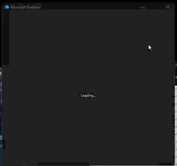 OneDrive Sign-in Stuck on "Loading" - Microsoft Q&A