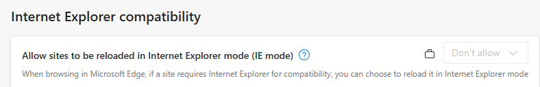 Is it possible to set Allow sites to be reloaded in Internet Explorer ...