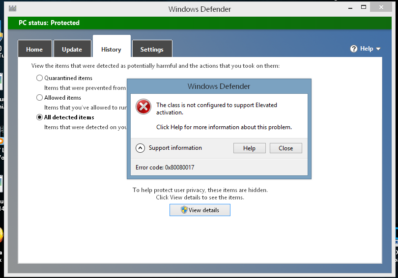 Windows Defender not working, says "Virus and Spyware Definitions could ...