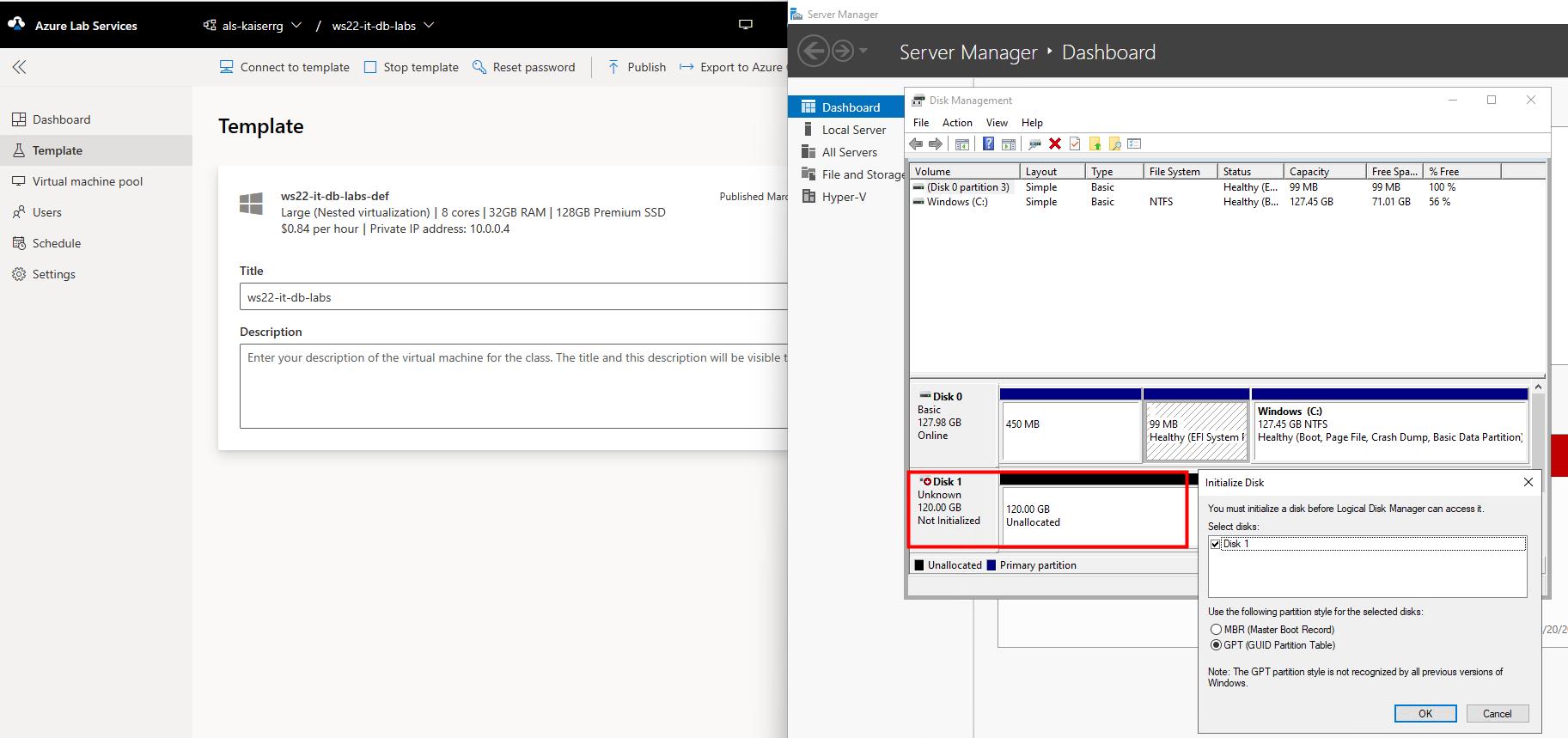 Azure Lab Services Vm Pool Cant Show Any Data Disks Attachment Microsoft Qanda