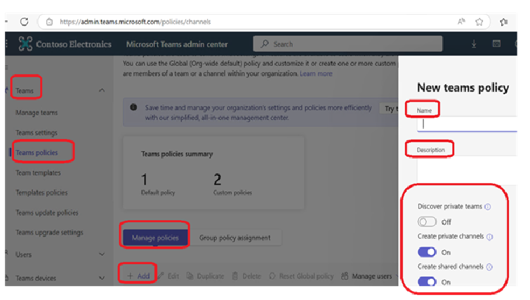 Custom policies for group of users - Microsoft Q&A