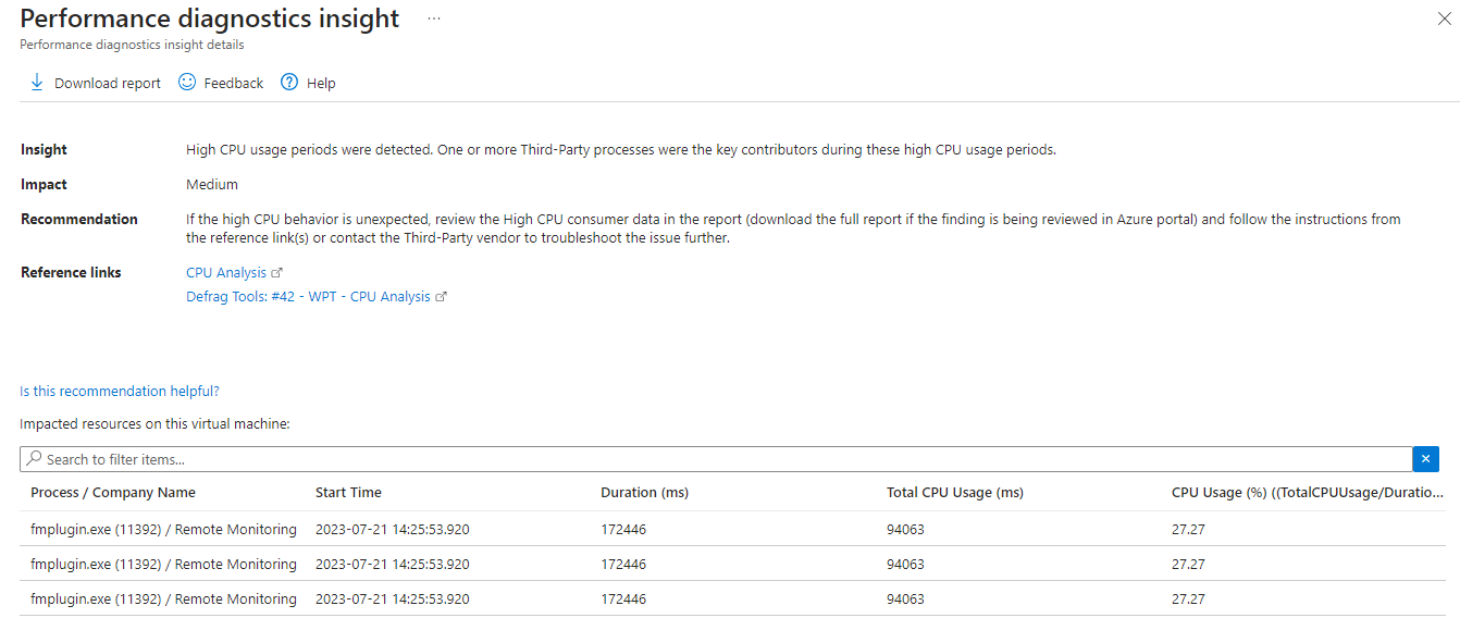 High CPU Utilization alert in Azure Windows 10 VM - Microsoft Q&A High CPU Utilization alert in Azure Windows 10 VM - Microsoft Q&A
