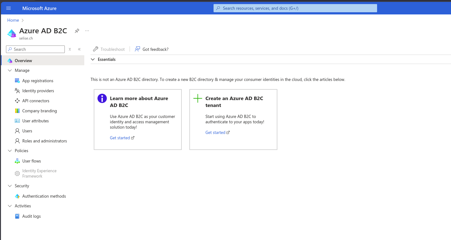 Not getting access to identity provider - Microsoft Q&A