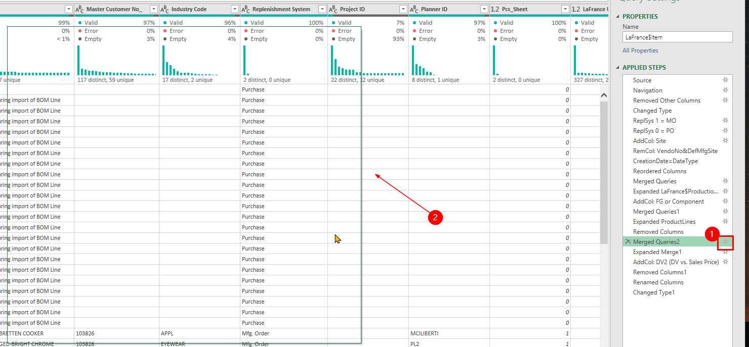 Issue with power Query freezing when attempting to re-open an applied ...