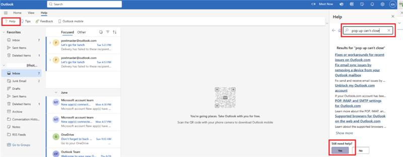 Outlook Web hangs with "New Themes by Copilot". Outlook is now 100% ...
