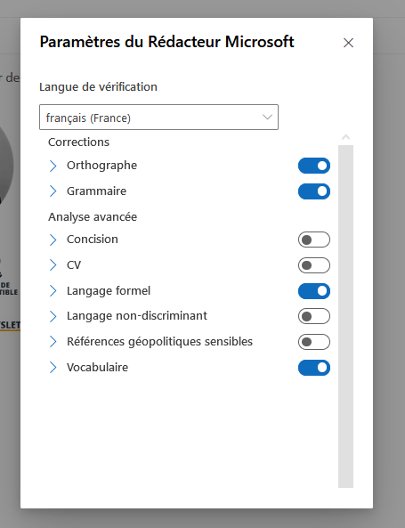 Outlook web, editor setting "ok" button missing. - Microsoft Q&A