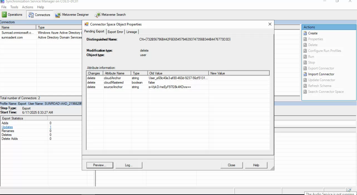 How to fix "DeletingCloudOnlyObjectNotAllowed" sync error if there is no name given - Microsoft Q&A