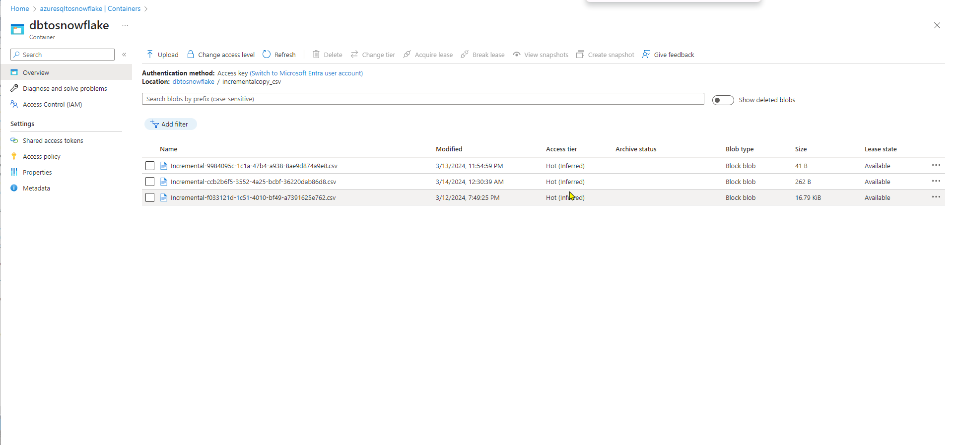 How Can I Do An Incremental Copy From Azure Sql Db To Snowflake Microsoft Qanda