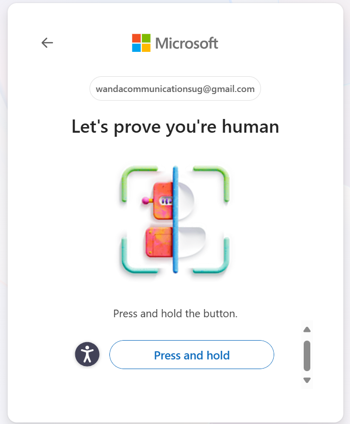 Unable to verify that I am a human - Microsoft Q&A