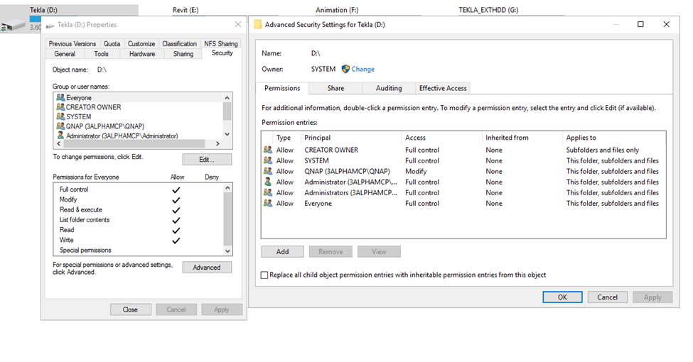If everyone from security is removed then access denied - Microsoft Q&A
