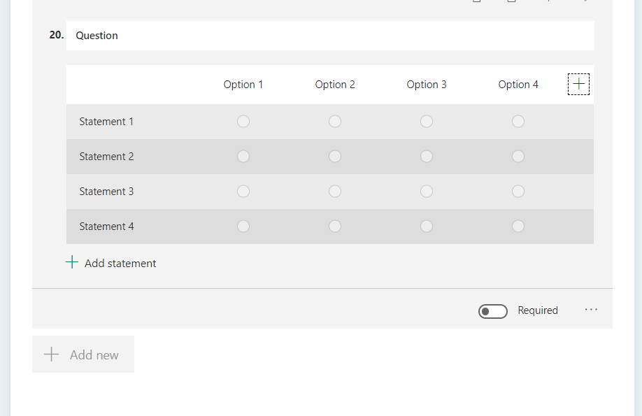 Microsoft Forms - Likert Limit - Microsoft Q&A
