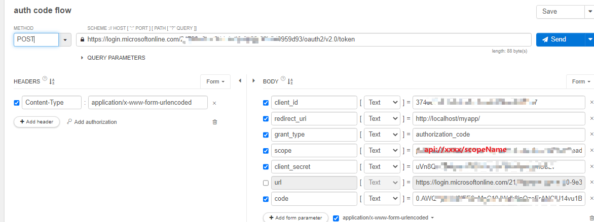 Bearer was not authenticated. - Microsoft Q&A