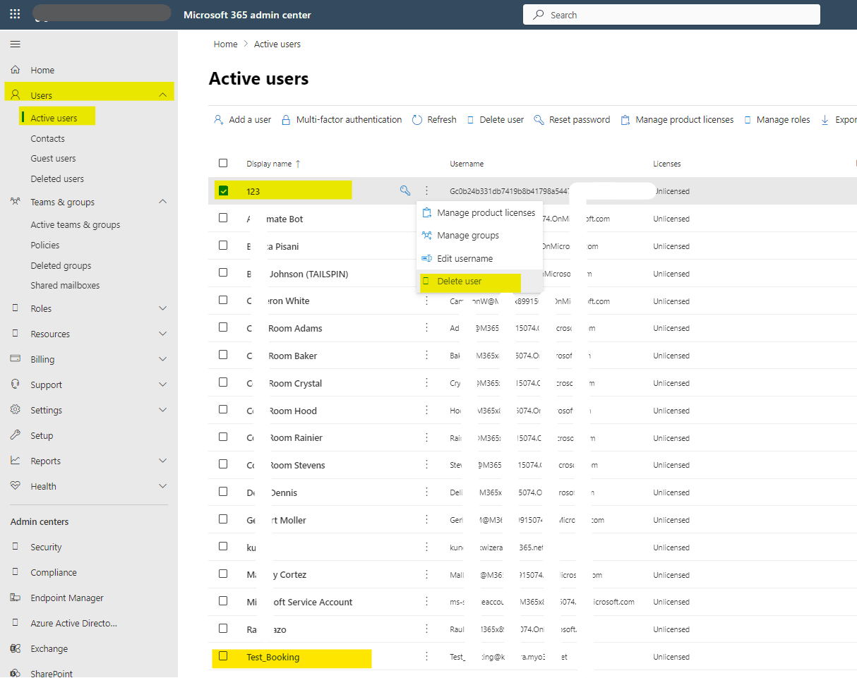 I need help deleting bookings page I created. - Microsoft Q&A