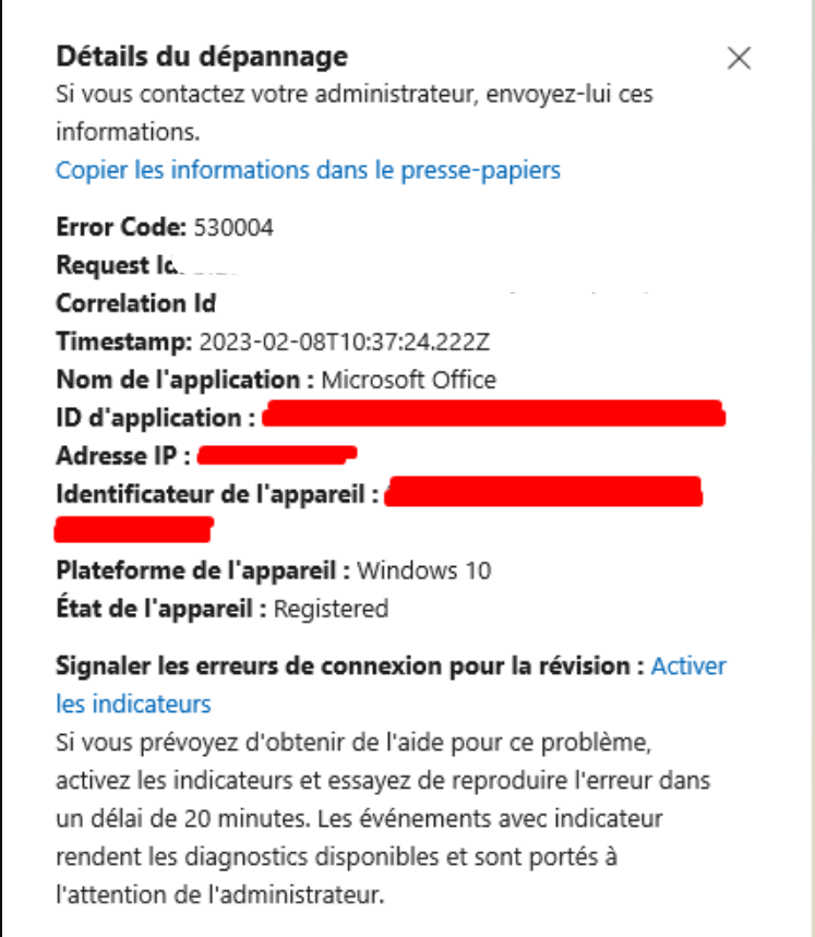 I am considered as an external user of my organization in excel ...