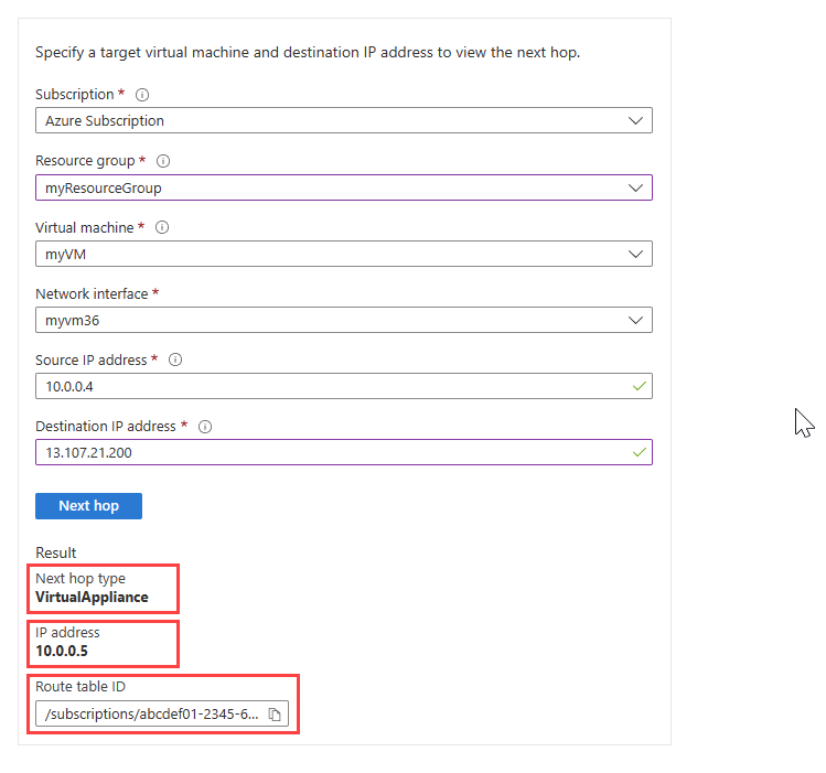 Route Table is not routing some IP addresses - Microsoft Q&A