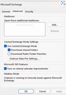 Shared Mailboxes/Folders will not cache - Microsoft Q&A