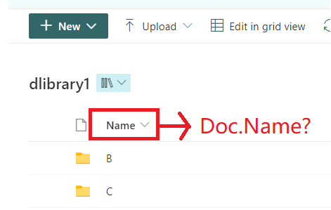 Change Column Name for Document Library - Microsoft Q&A