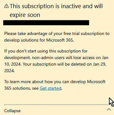 MS 365 dev subscription won't auto-renew even though I'm actively using it. - Microsoft Q&A