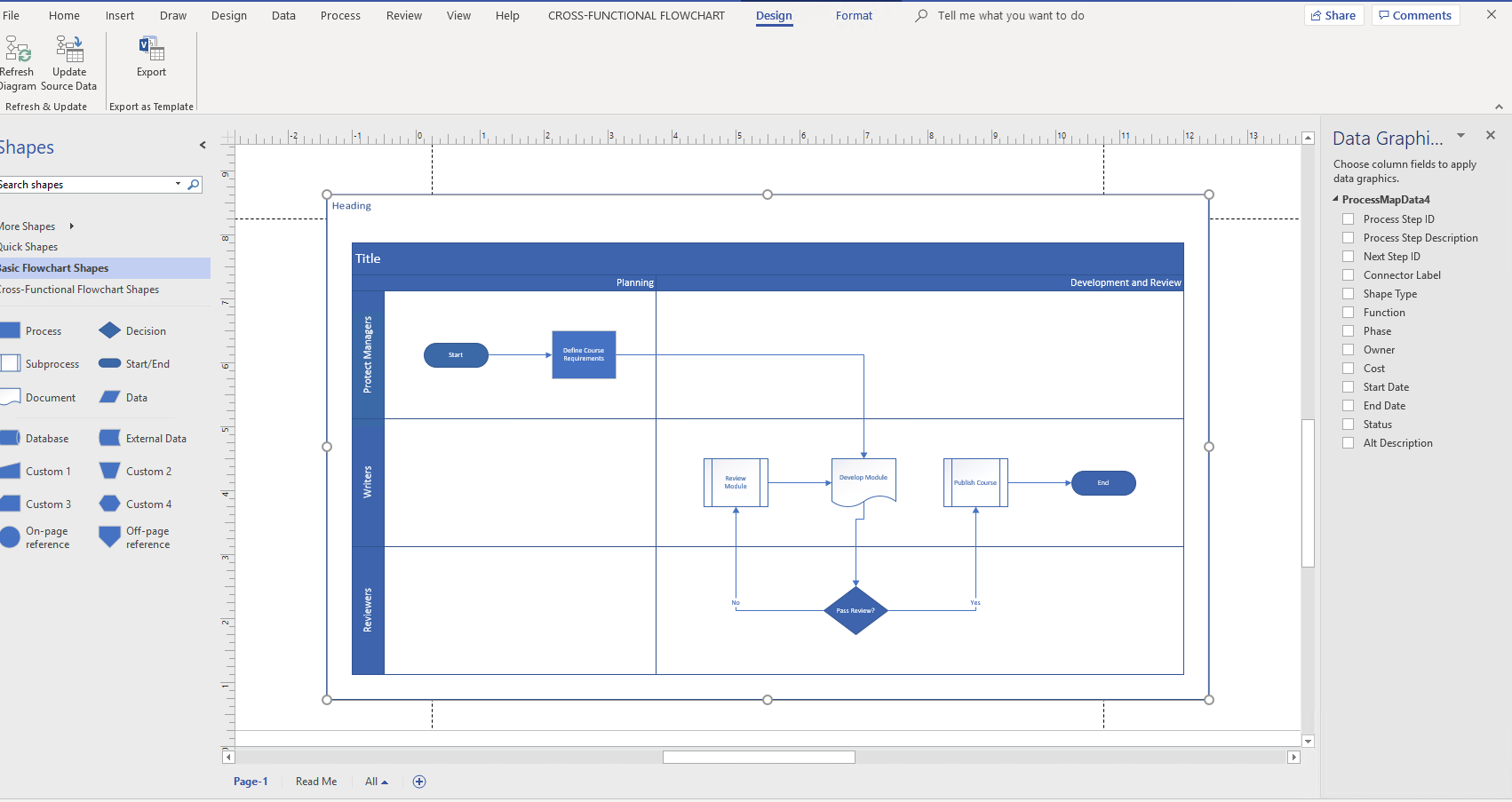 Process Map Excel template not transferring to Visio to create diagram ...