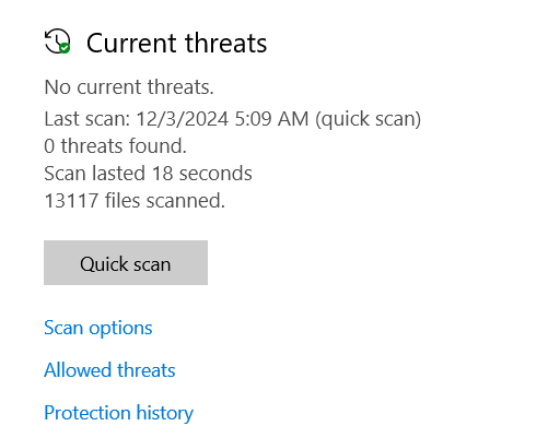 Window defender offline scan logs - Microsoft Q&A