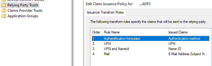 set up a selection policy in ADFS - Microsoft Q&A