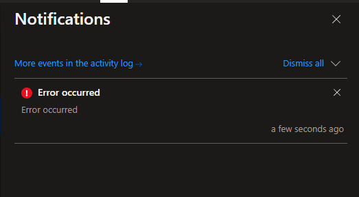 Getting generic "Error Occurred" when accessing Azure AD or assigning license - Microsoft Q&A