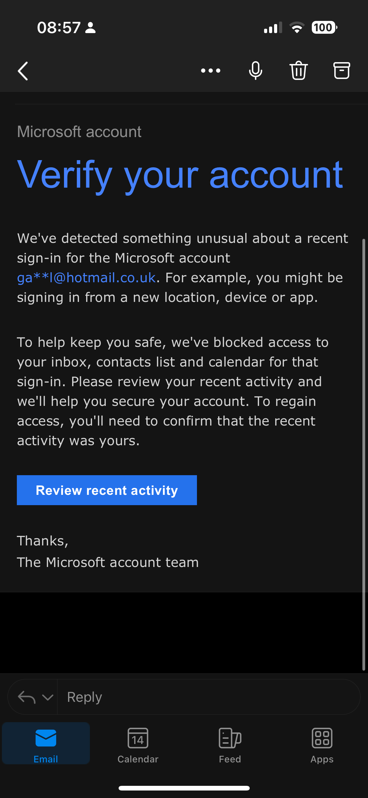 Why’s it asking to verify unknown email - Microsoft Q&A