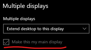 How do I swap my "primary" or "lock" screen when 2 monitors are in use ...